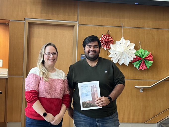 Gopal Receives UF BME Postdoc Excellence Award | Schmidt Lab
